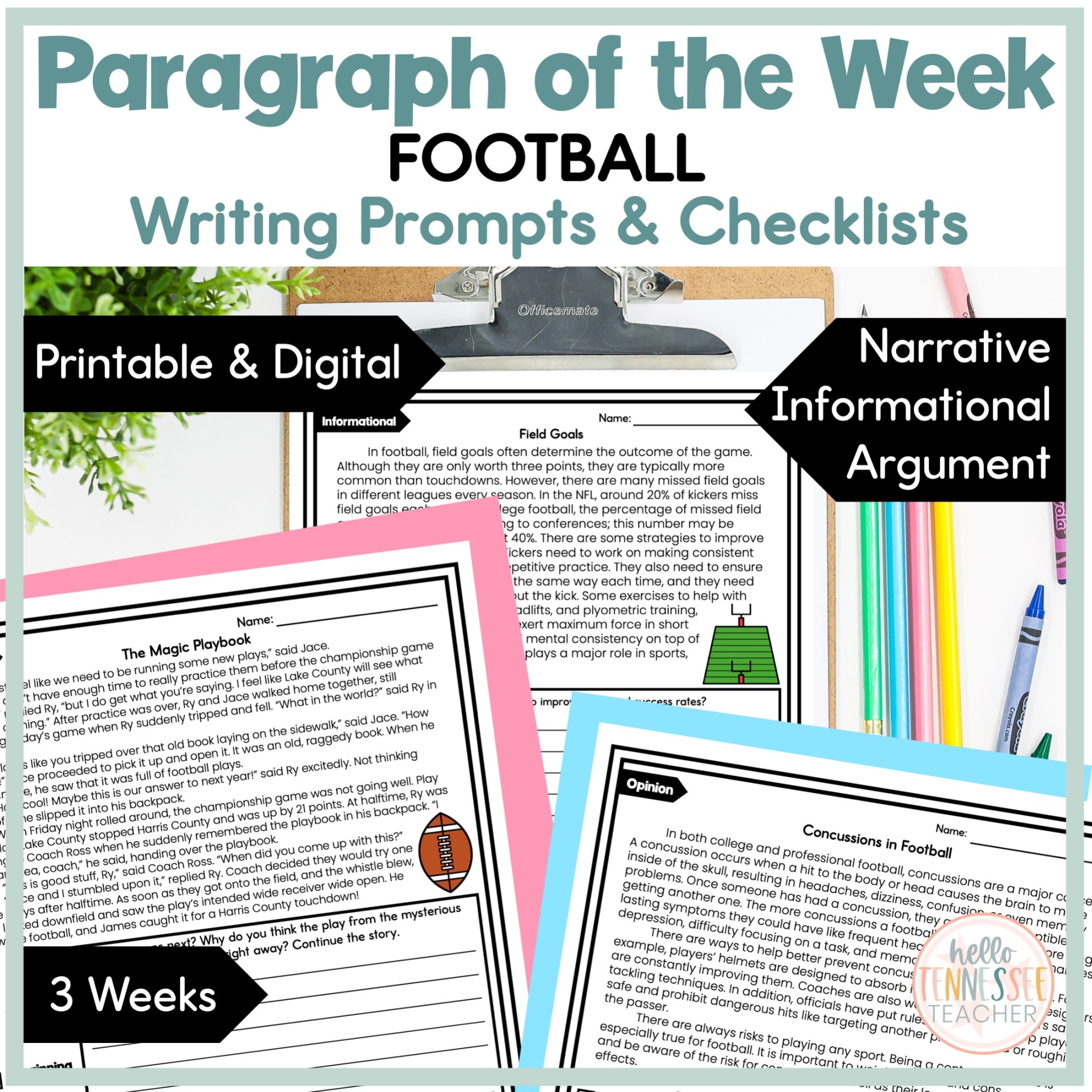 Countdown to Kickoff – Ten Touchdown Worthy Football Lesson Plans – Mrs ...