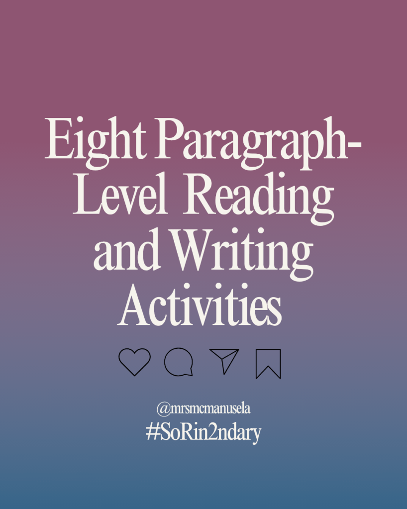 Top Paragraph Activities for Engaging Students and Building ...